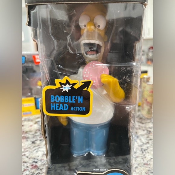 Fun 4 All | Toys | Rare New In Box Homer Simpson Bobblen Head Figure Of ...
